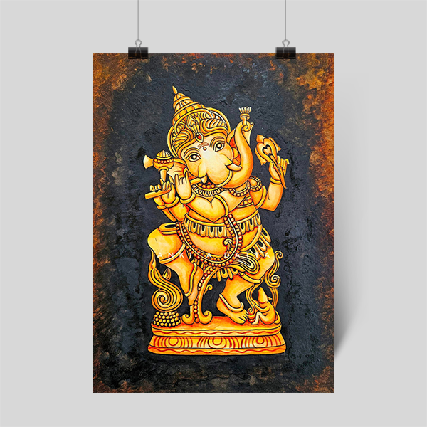 Ganesha – Original Print Poster – A3 - Ankita Drawss